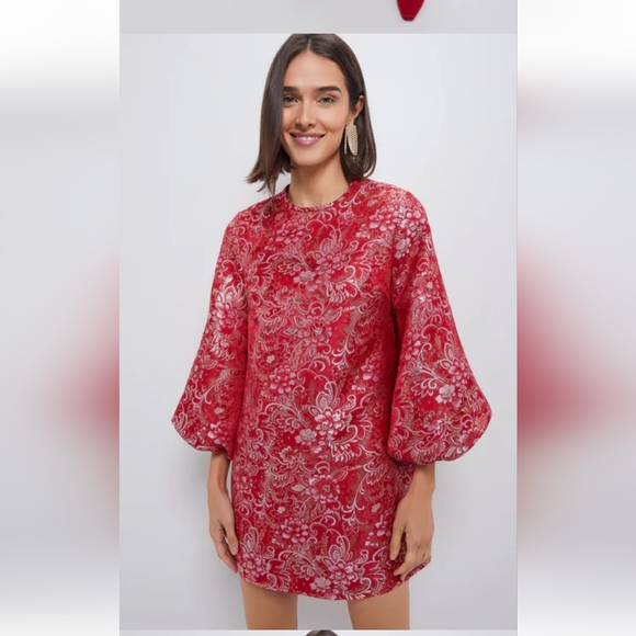 Tuckernuck | Dresses | Hyacinth House Red Jacquard Janie Mini Dress ...